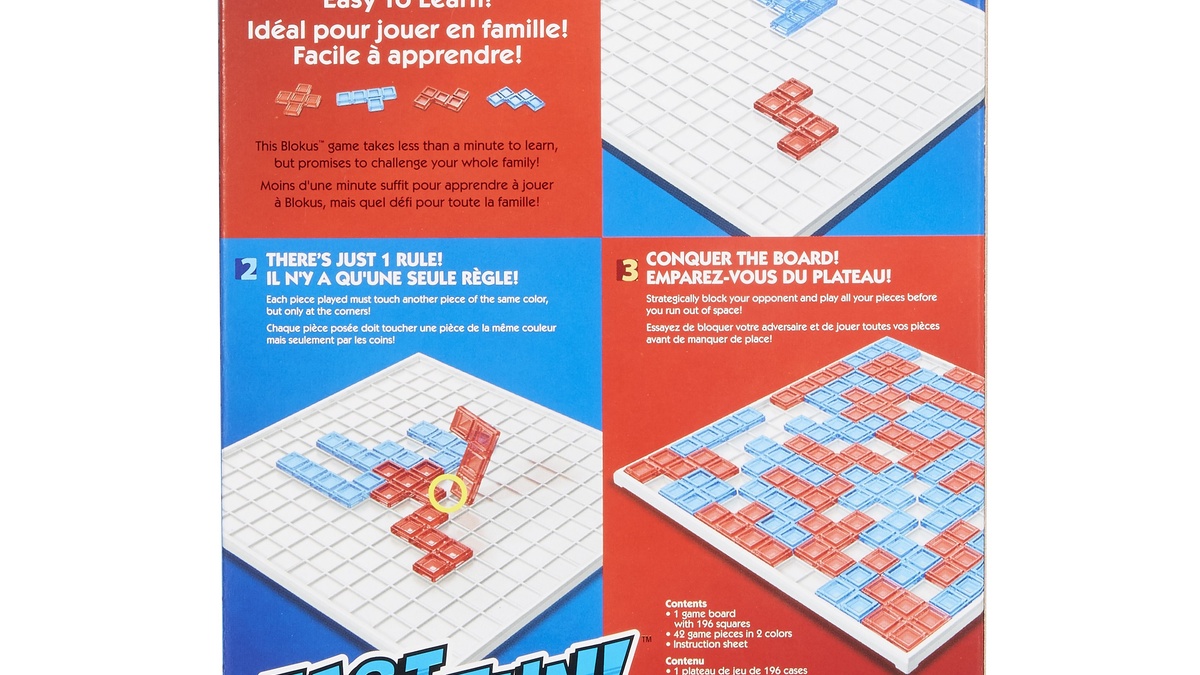 Mattel Fast Fun Blokus FMW25 Aile boyu eğlence sunan bu harika strateji ...