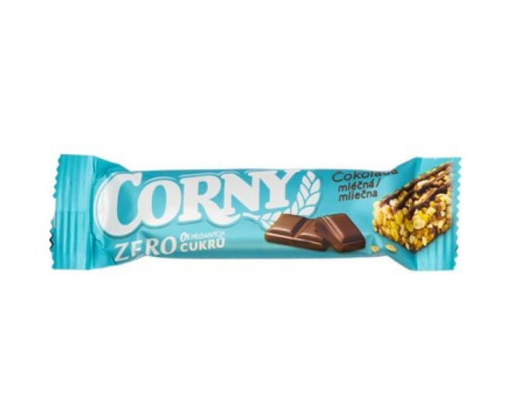 CORNY ZERO tyčinka s mliečnou čokoládou, 20g | Klas