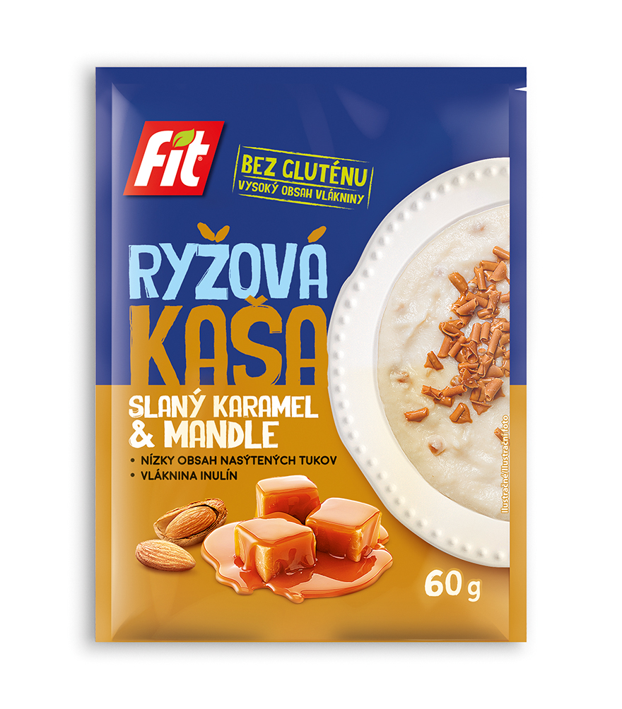 Fit Kaša ryžová slaný karamel 60 g | Klas