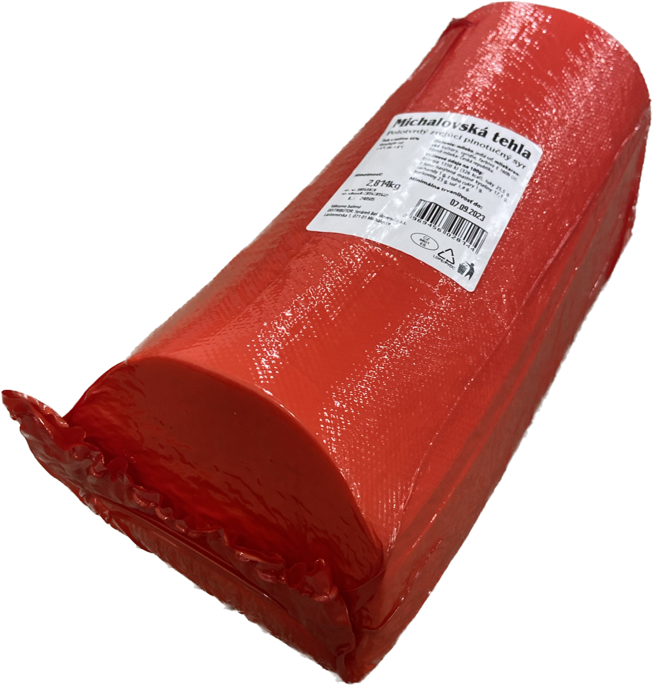 Michalovská tehla syr 45% 1 kg (1 ks = cca 2,8kg) | Klas