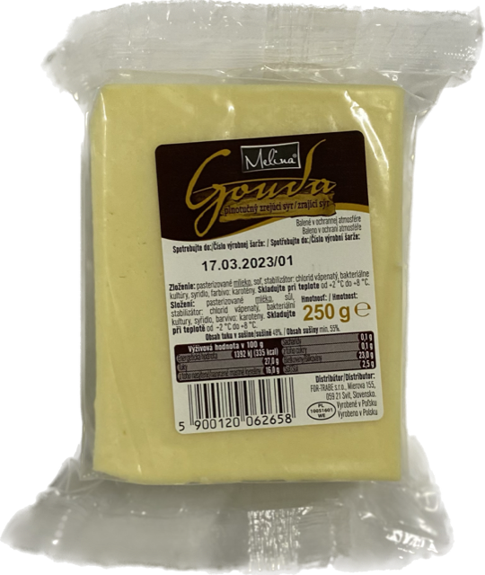 MELINA 250g GOUDA Syr BLOK | Klas