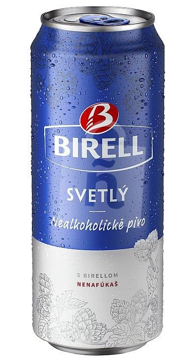 Birell Svetlé nealkoholické pivo, plech 500 ml (Z) | Klas