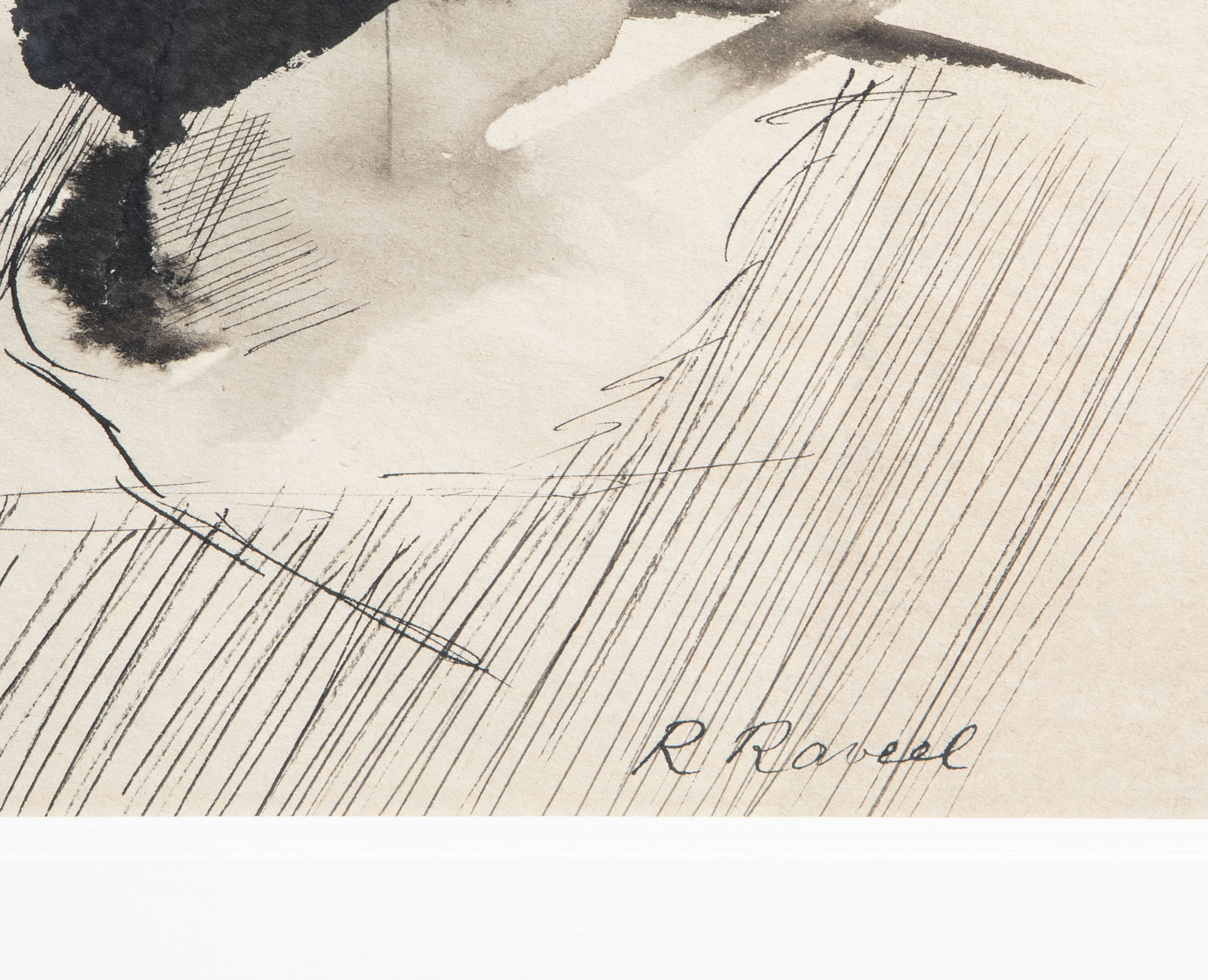 Roger Raveel (1921-2013): Untitled, ink and watercolour on paper ...