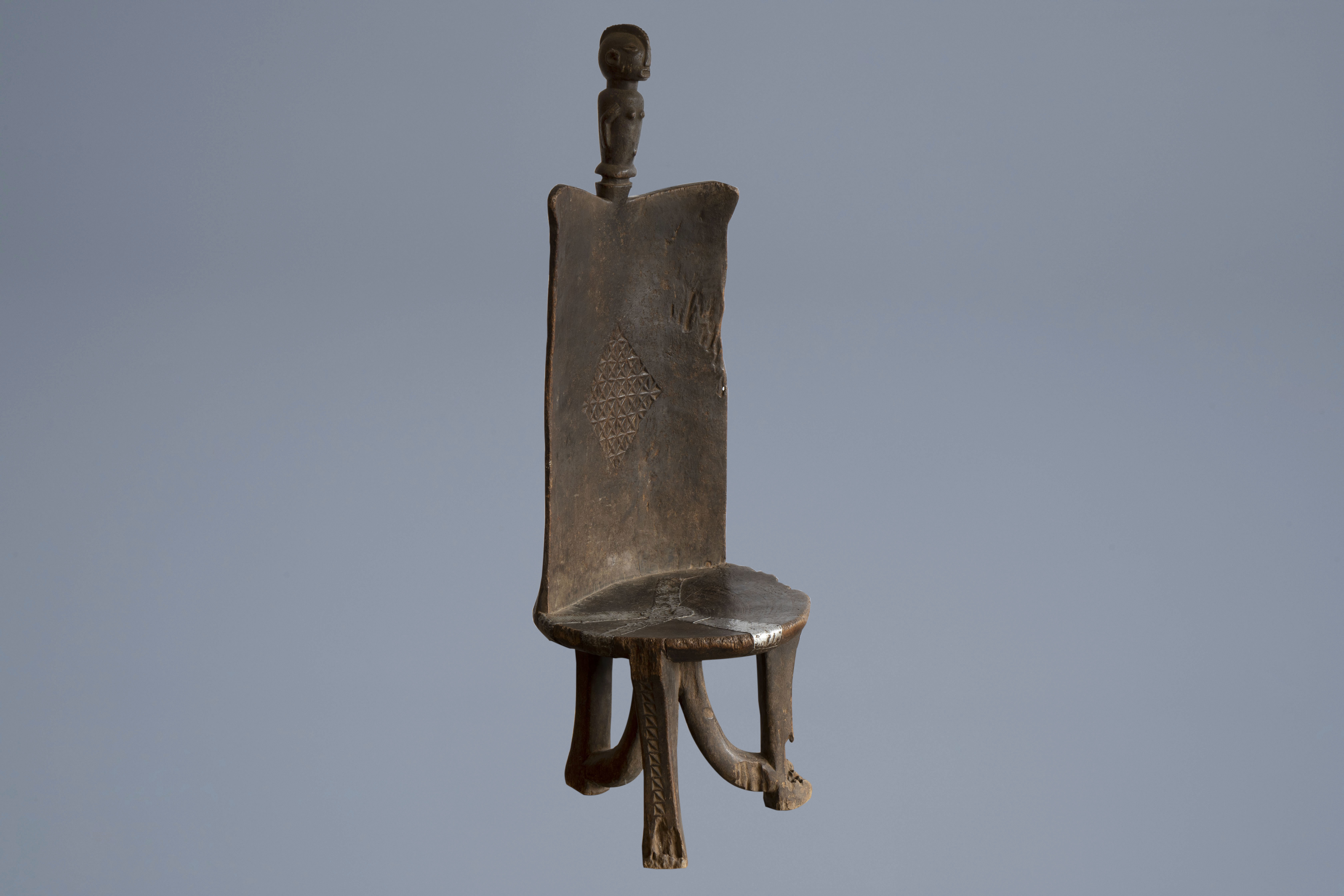 An African wooden chief’s chair or throne, Luguru, Tanzania, 20th C ...