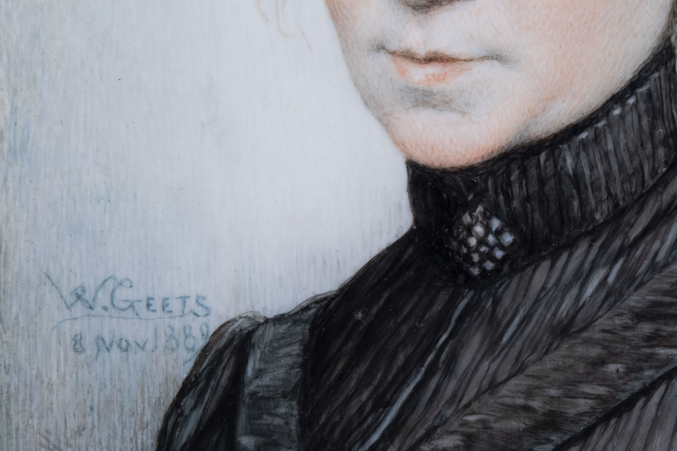 Willem Geets (1838-1919): Portrait de sa femme Emilie de Bruyne ...