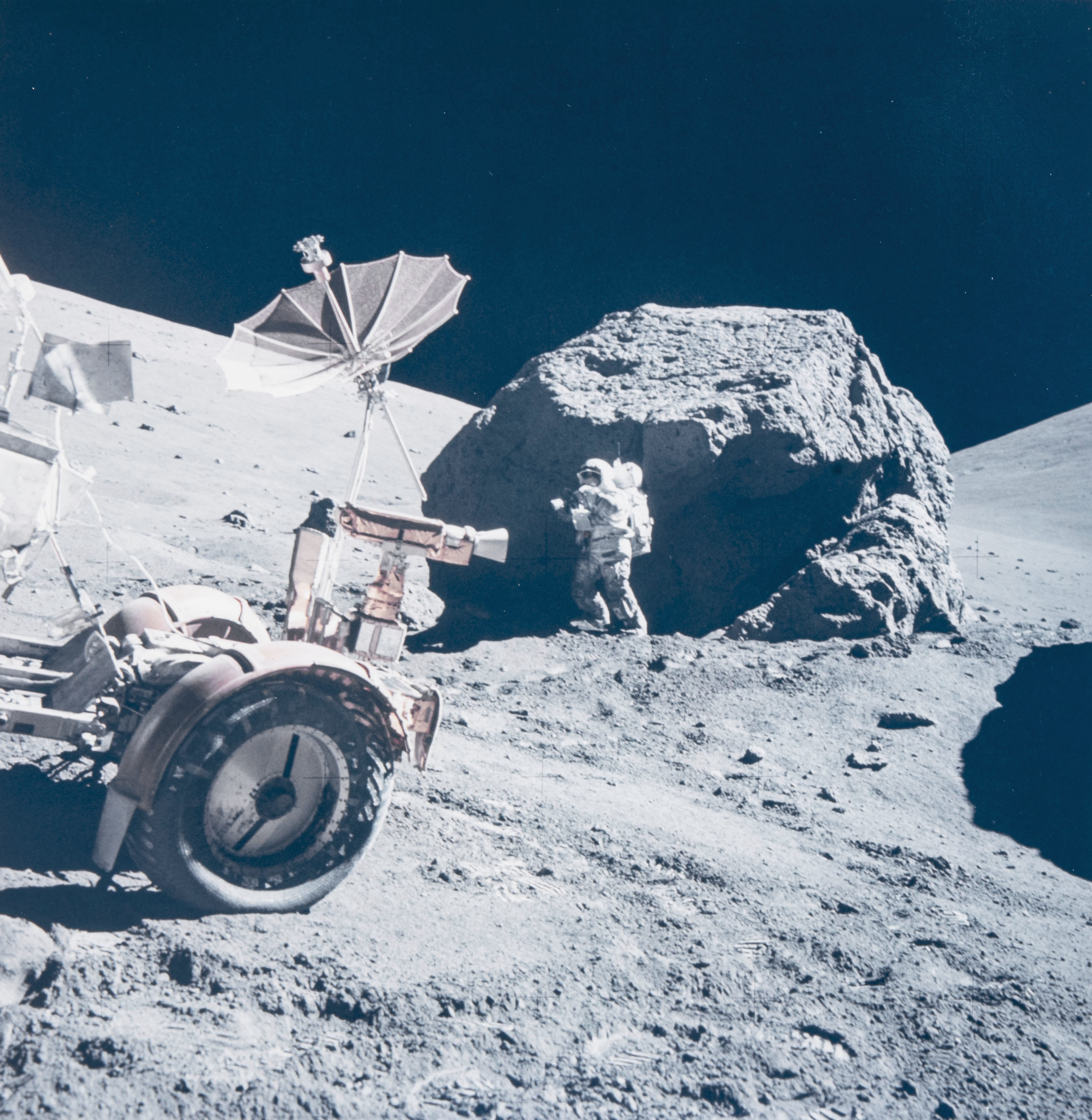 A varied collection of three NASA photographs, 1960's and 1970's ...