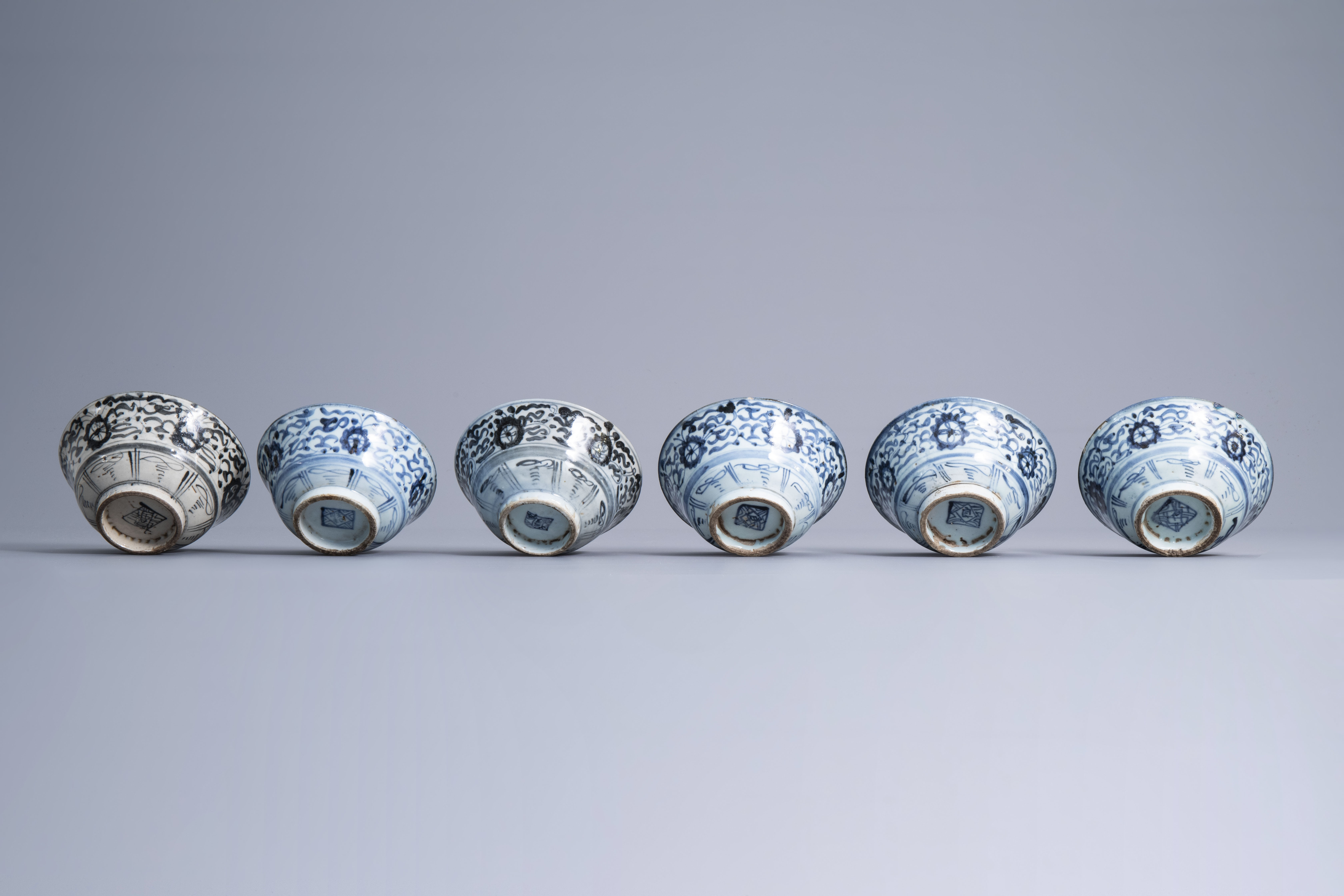 Various Chinese porcelain wares, two ivory miniature weapons and a red ...