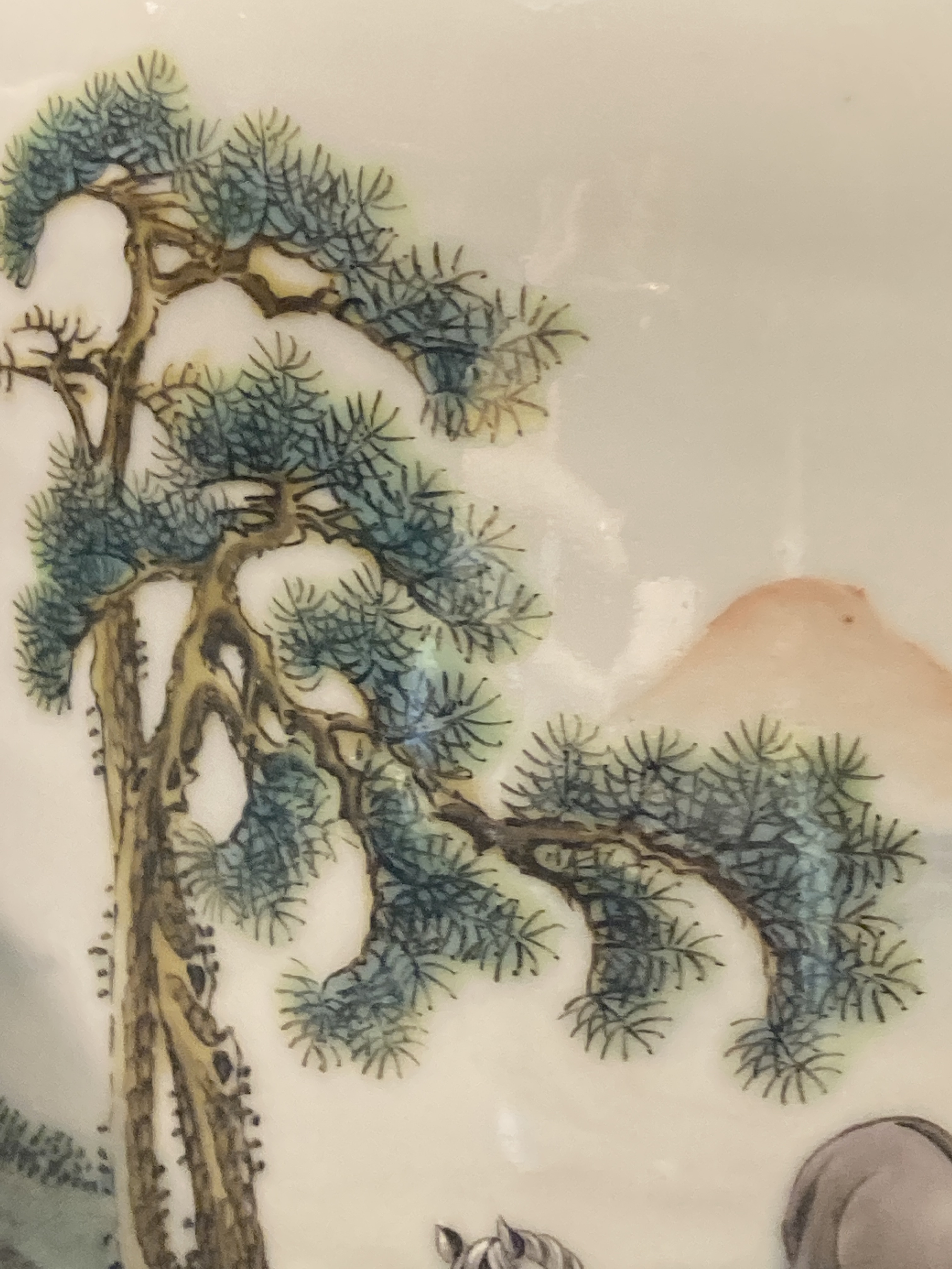 A Chinese famille rose 'rice production' vase, a pair of 'Eight Horses ...