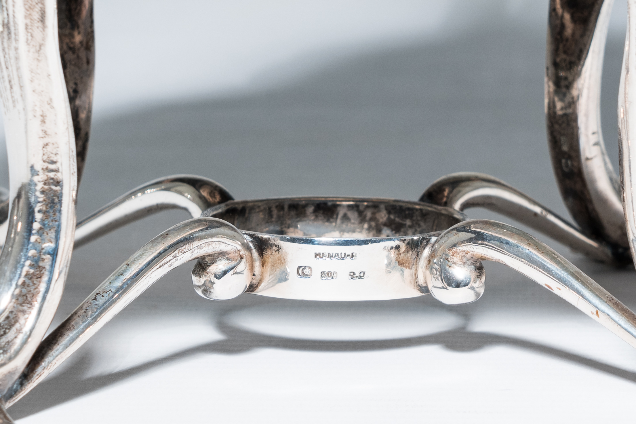 A five-piece German Rococo revival silver coffee and tea set with ...