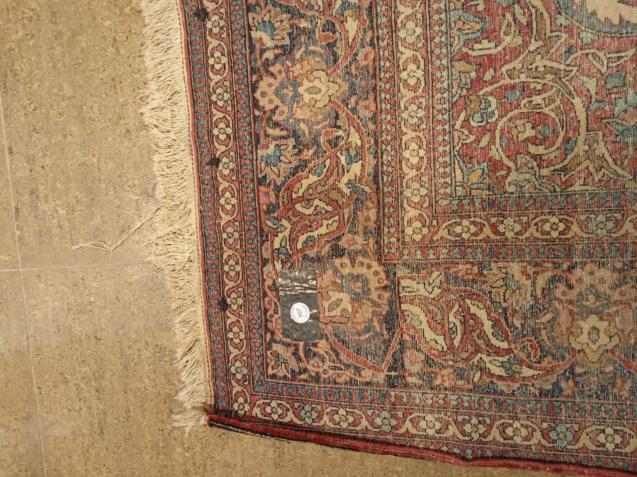 A Persian Isfahan rug with floral design, wool on cotton, Iran, first ...