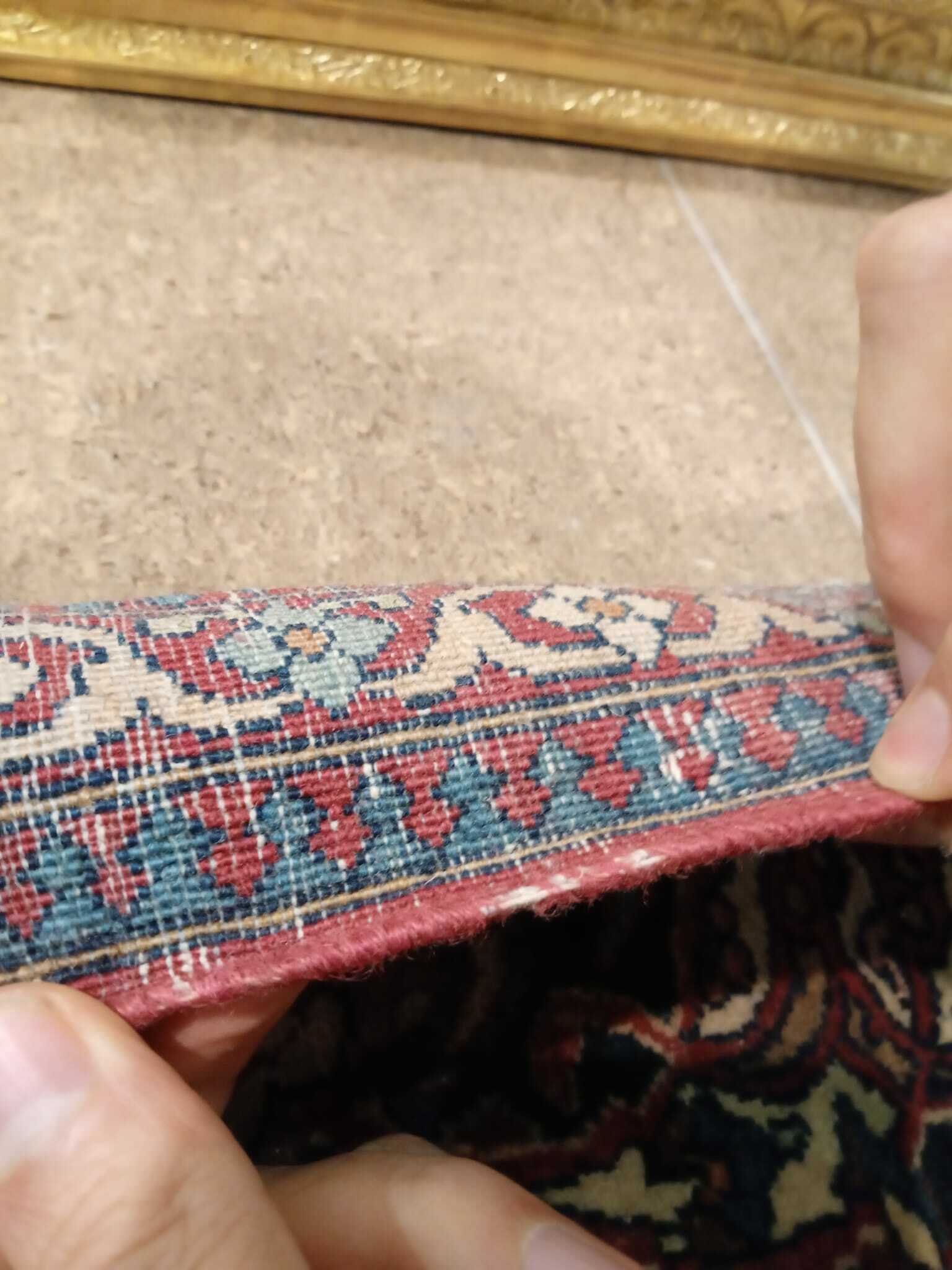 A Persian Isfahan rug with floral design, wool on cotton, Iran, first ...