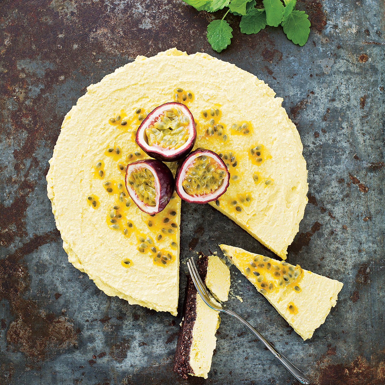 Solskens- cheesecake med passionsfrukt – Tasteline