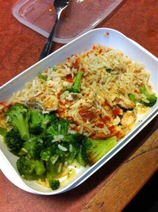 Lax med ris, ketchup och broccoli – Tasteline