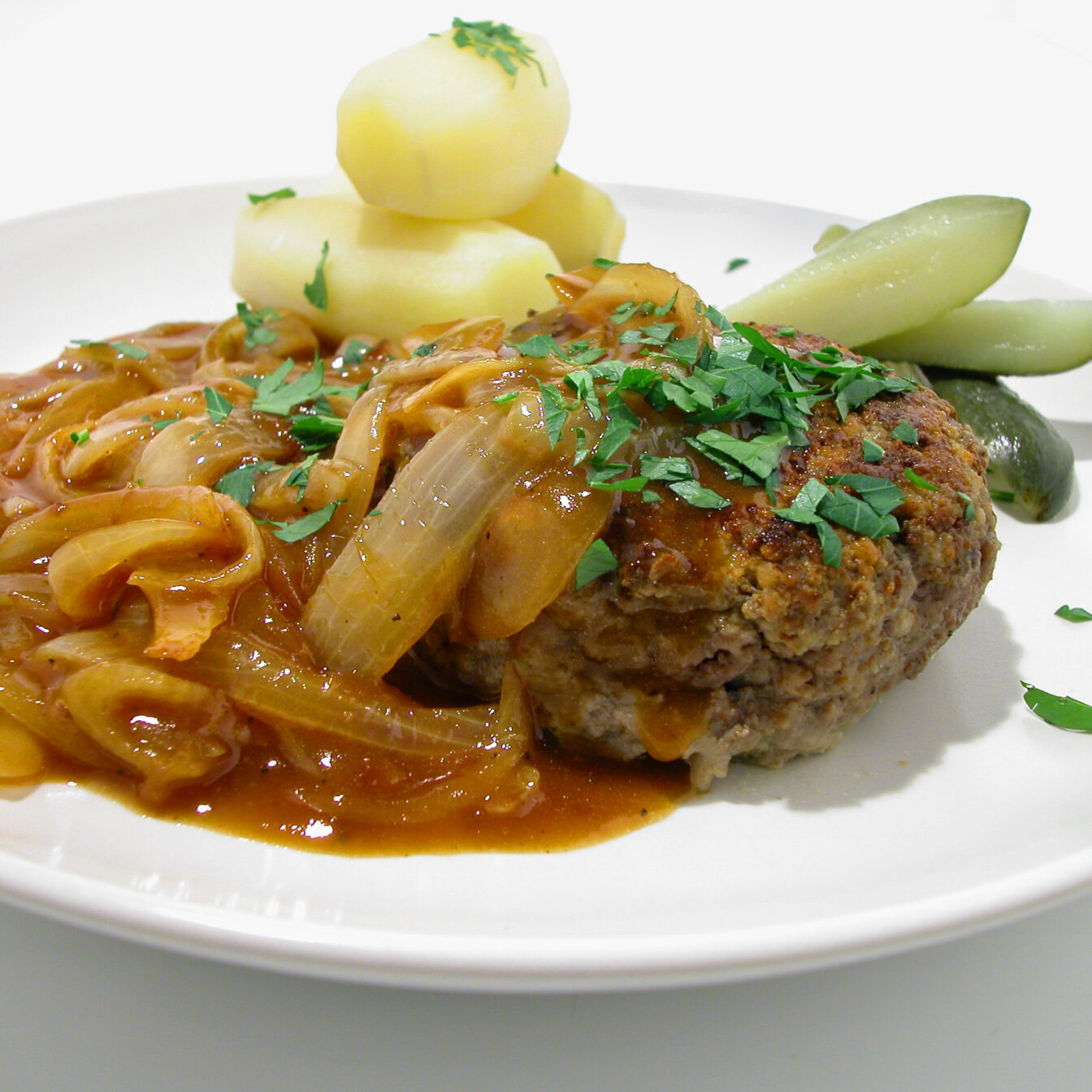 Pannbiff med löksky – Tasteline