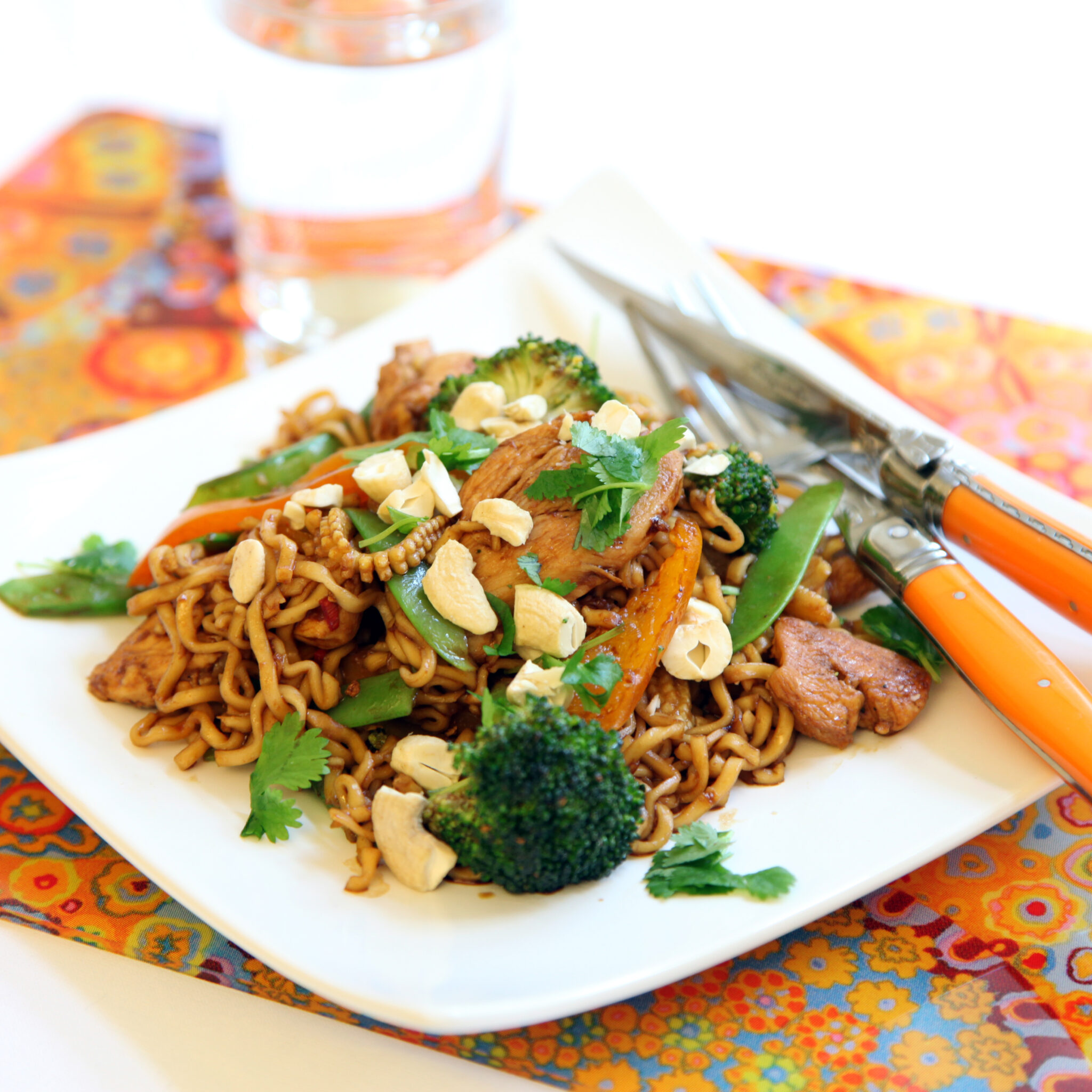 Nudelwok med kyckling – Tasteline