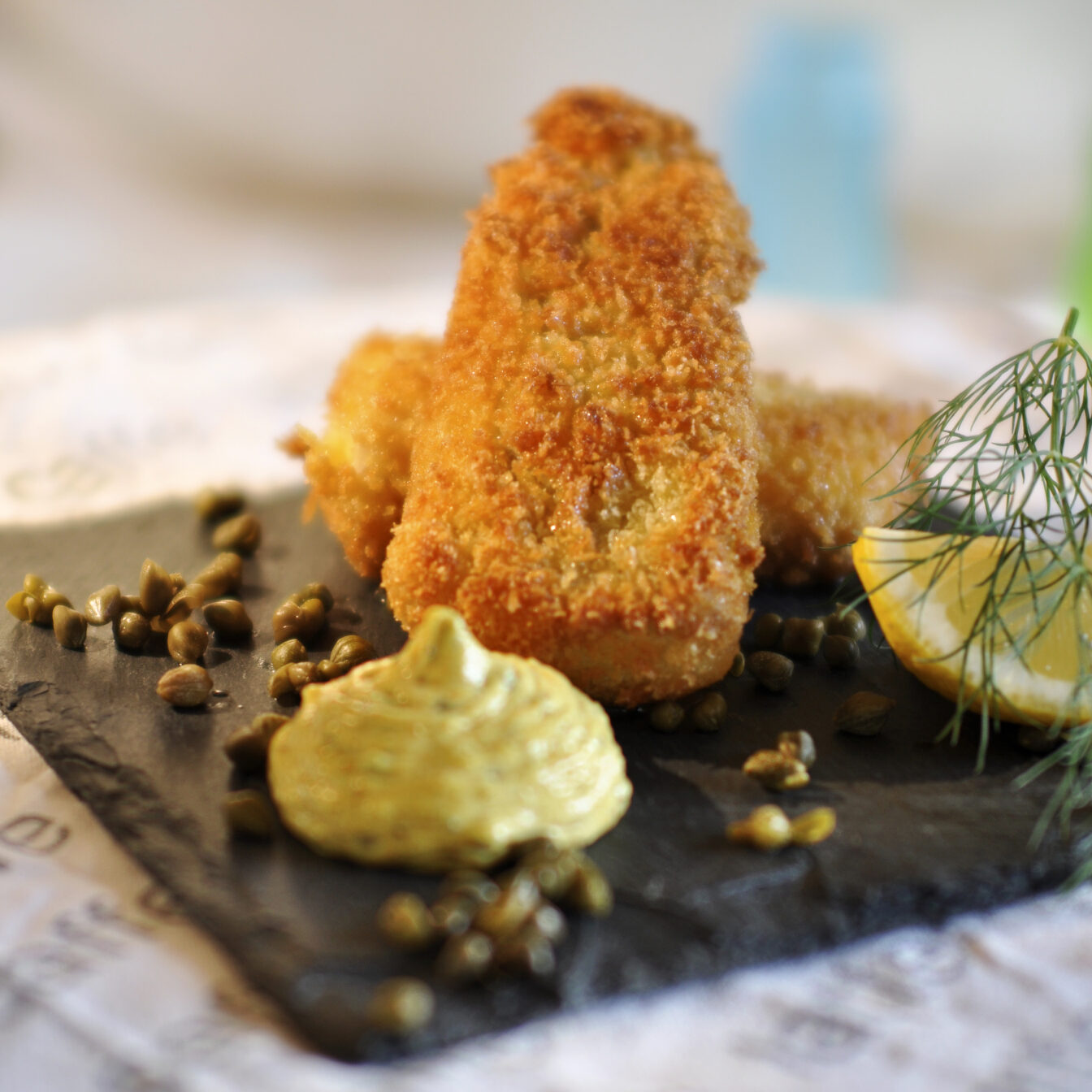 Friterad kyckling och rökig dip – Tasteline