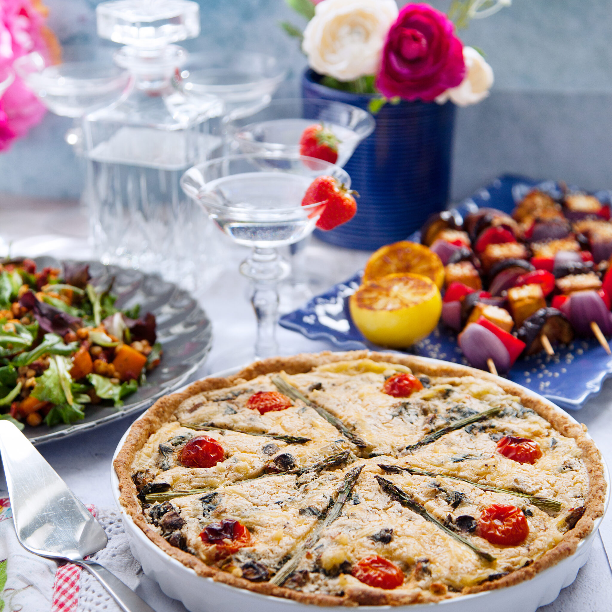 Vegansk paj med spenat och svamp – Tasteline